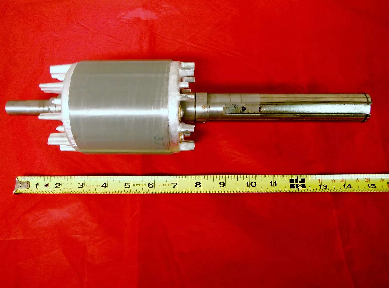 BRIDGEPORT MILL PART, milling machine ROTOR ASSEMBLY & MOTOR SHAFT 2 HP ...