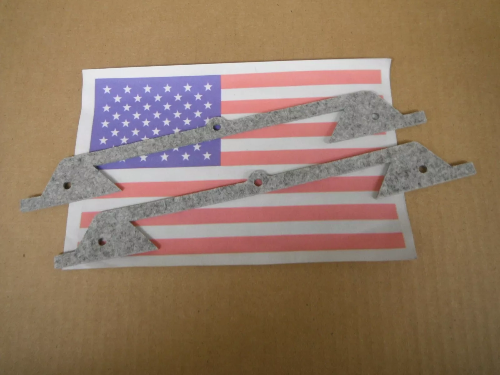 BRIDGEPORT MILL die cut not laser cut (2) FELT SADDLE KNEE WAY WIPERS ...