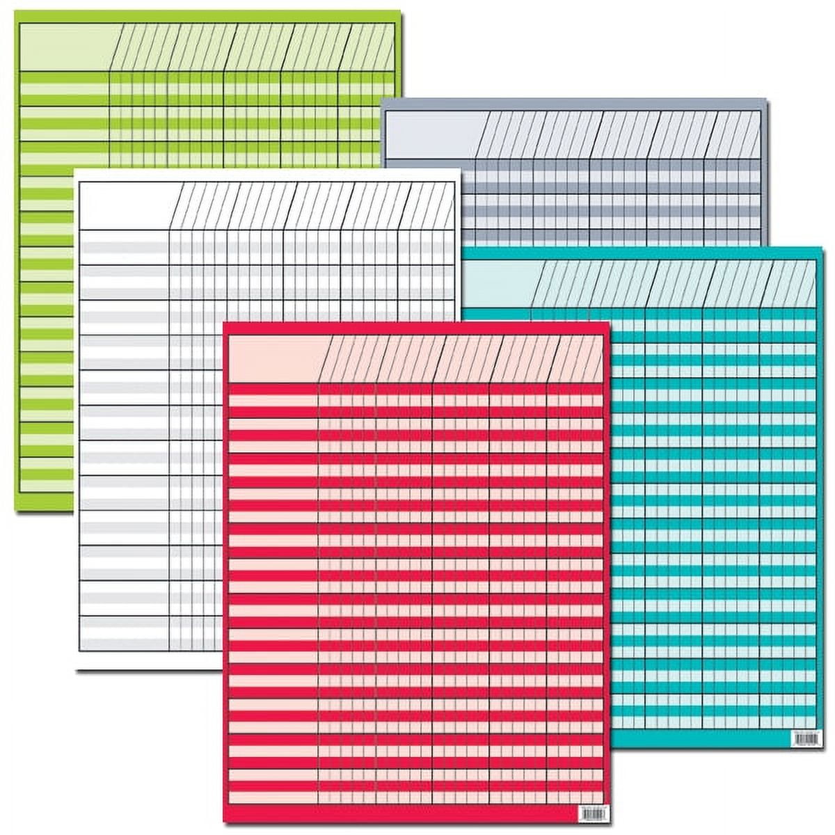 BRIGHT COLORS INCENTIVE 5-CHART VARIETY PACK - Walmart.com