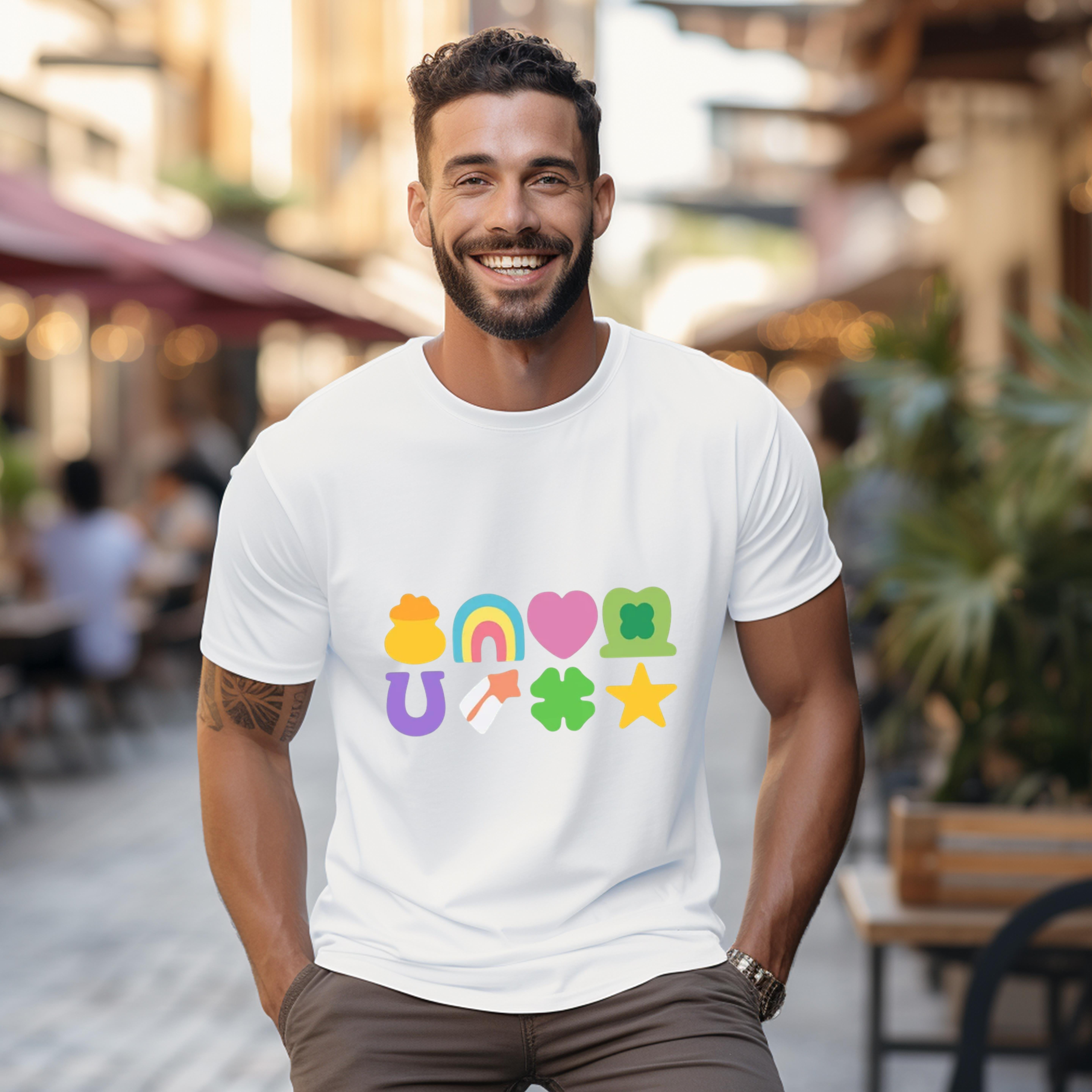 BRIGHT Prints x Lucky Shamrock Rainbow Shirt/SweaShirt/Sweatshirt ...