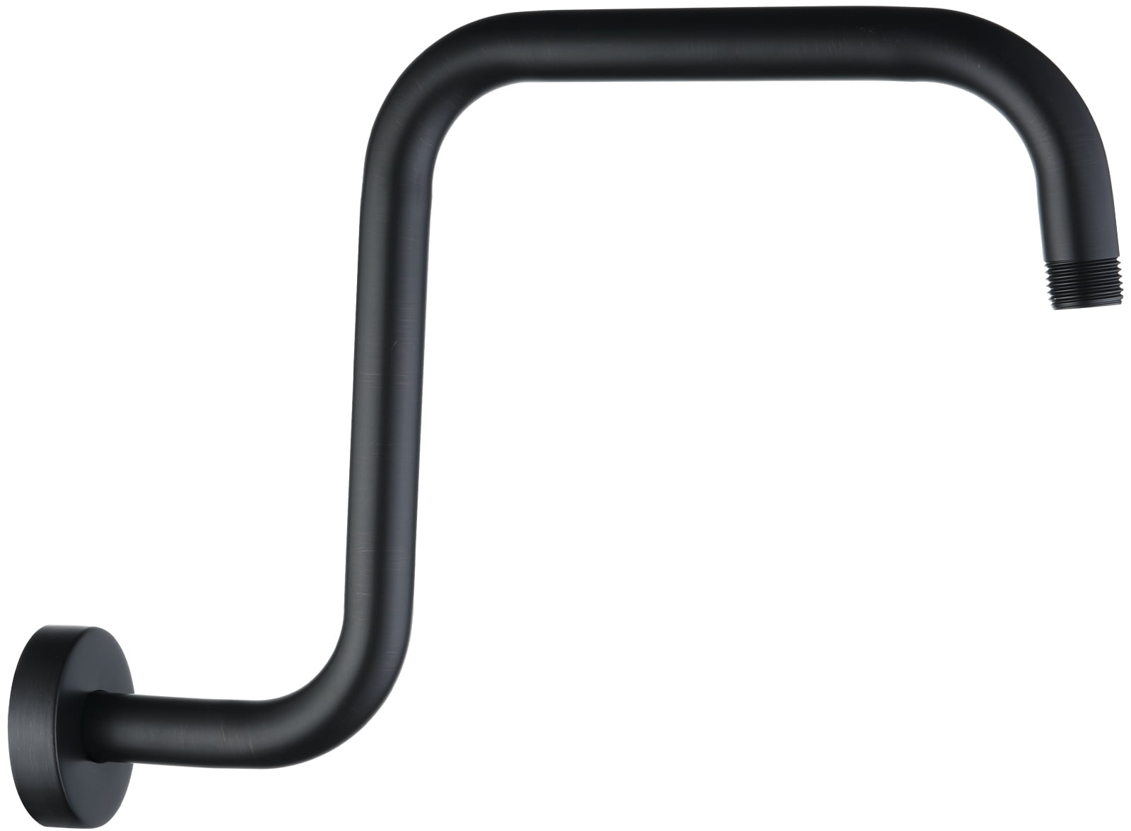 BRIGHT SHOWERS 13 Inch Shower Head Extension Arm with Flange S Shaped ...