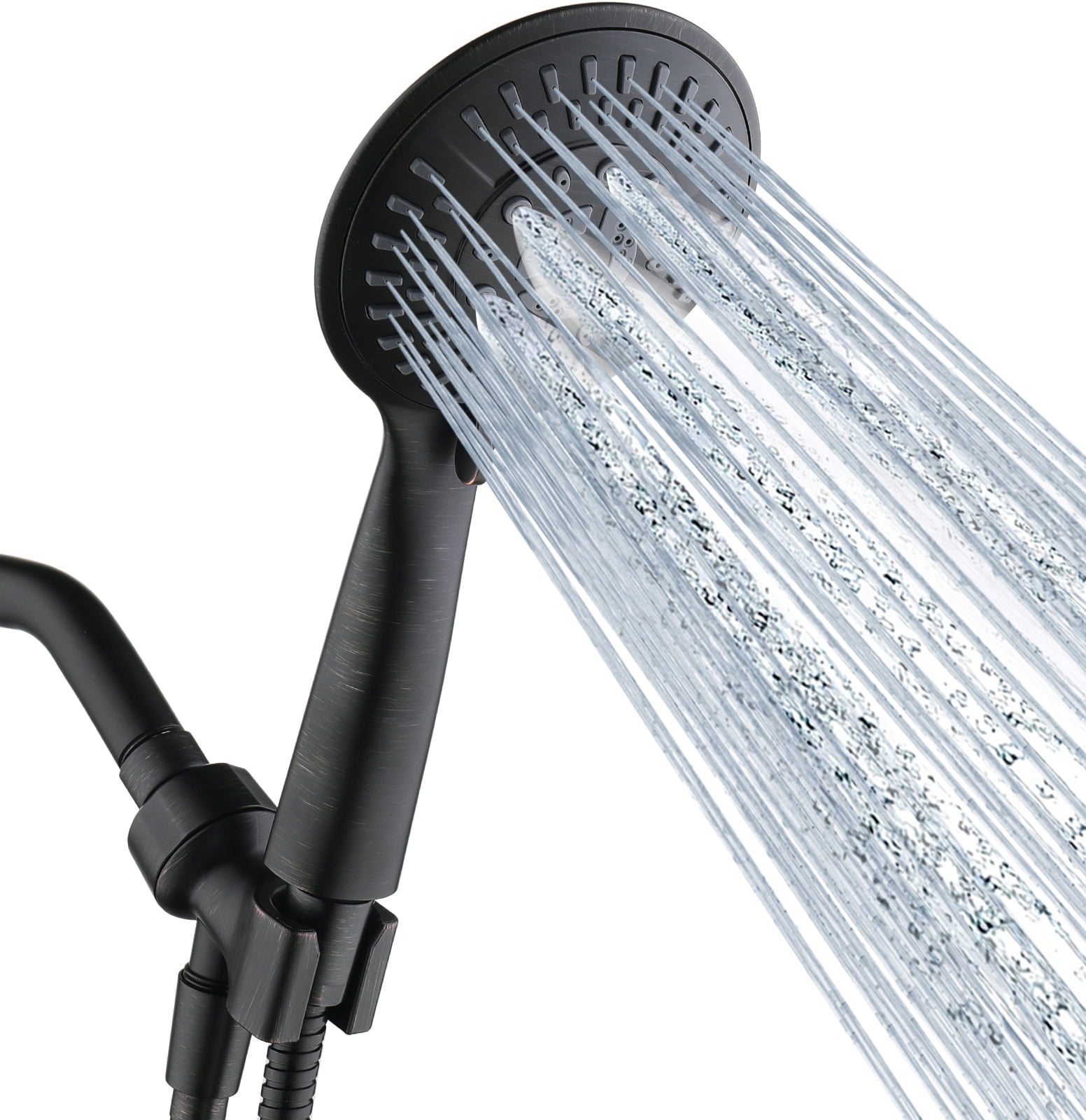 BRIGHT SHOWERS 9 Spray Settings Handheld Shower Head Set High Pressure ...