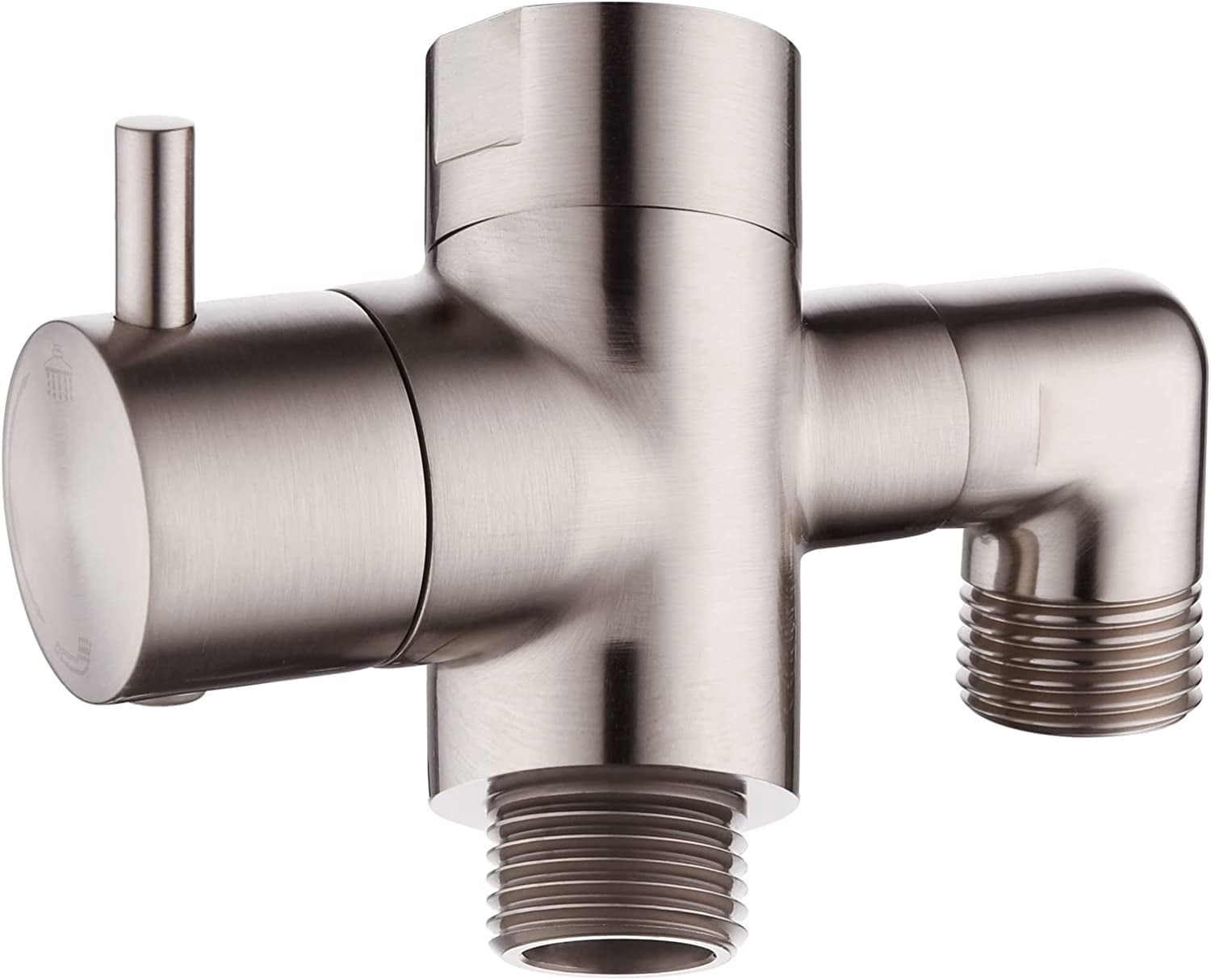 BRIGHT SHOWERS Brass Shower Arm Diverter Valve for Hand held Showerhead ...