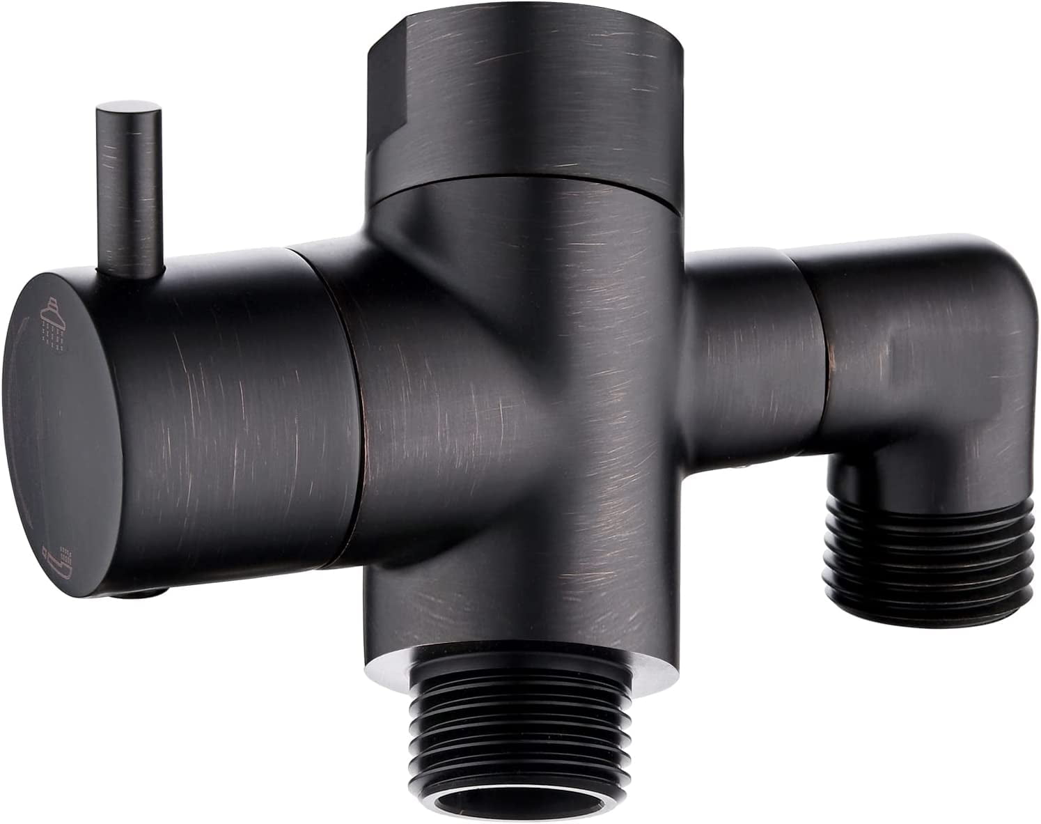 BRIGHT SHOWERS Brass Shower Arm Diverter Valve for Hand held Showerhead ...