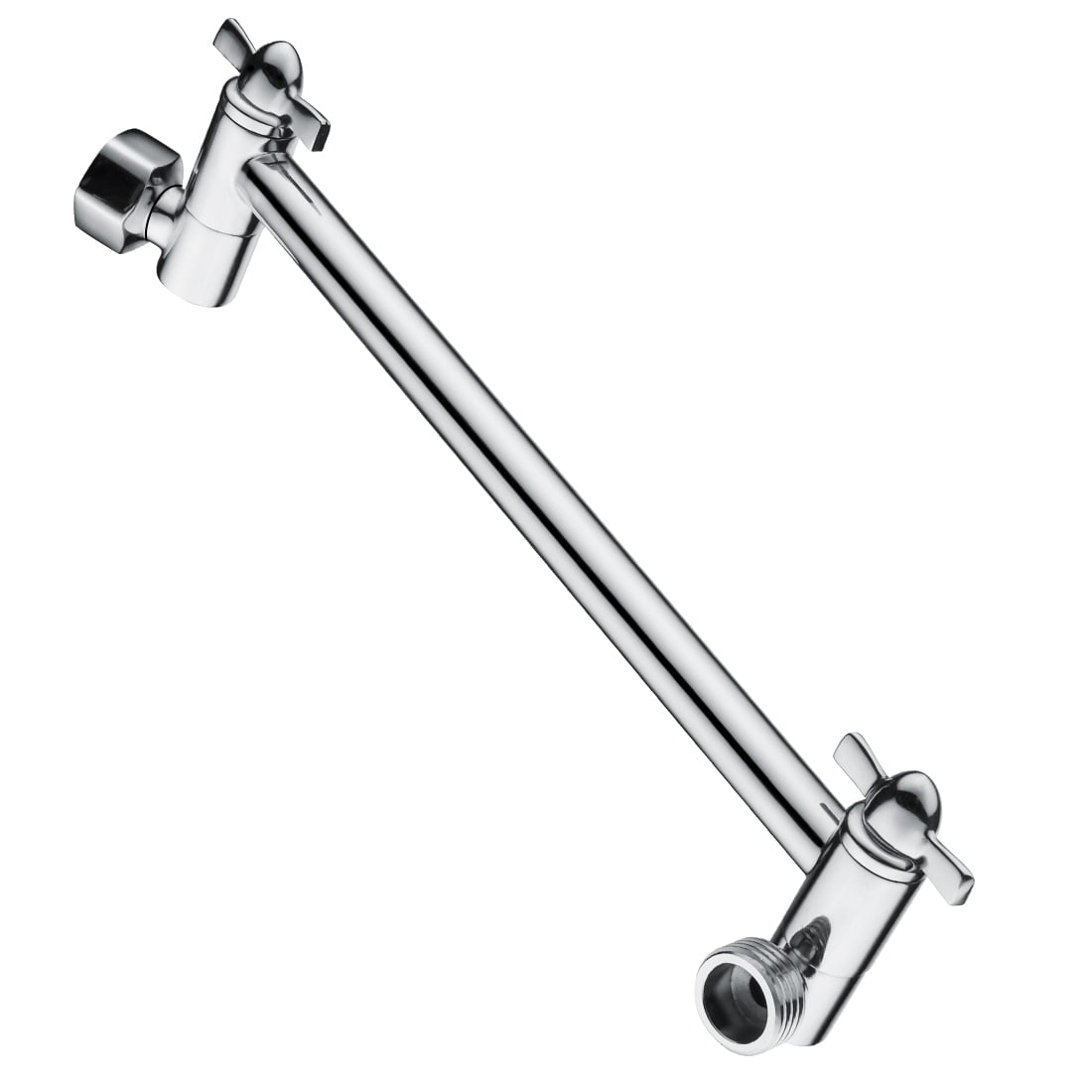 Bright Showers 10'' Brass Shower Head Extension Arm, Adjustable Height ...