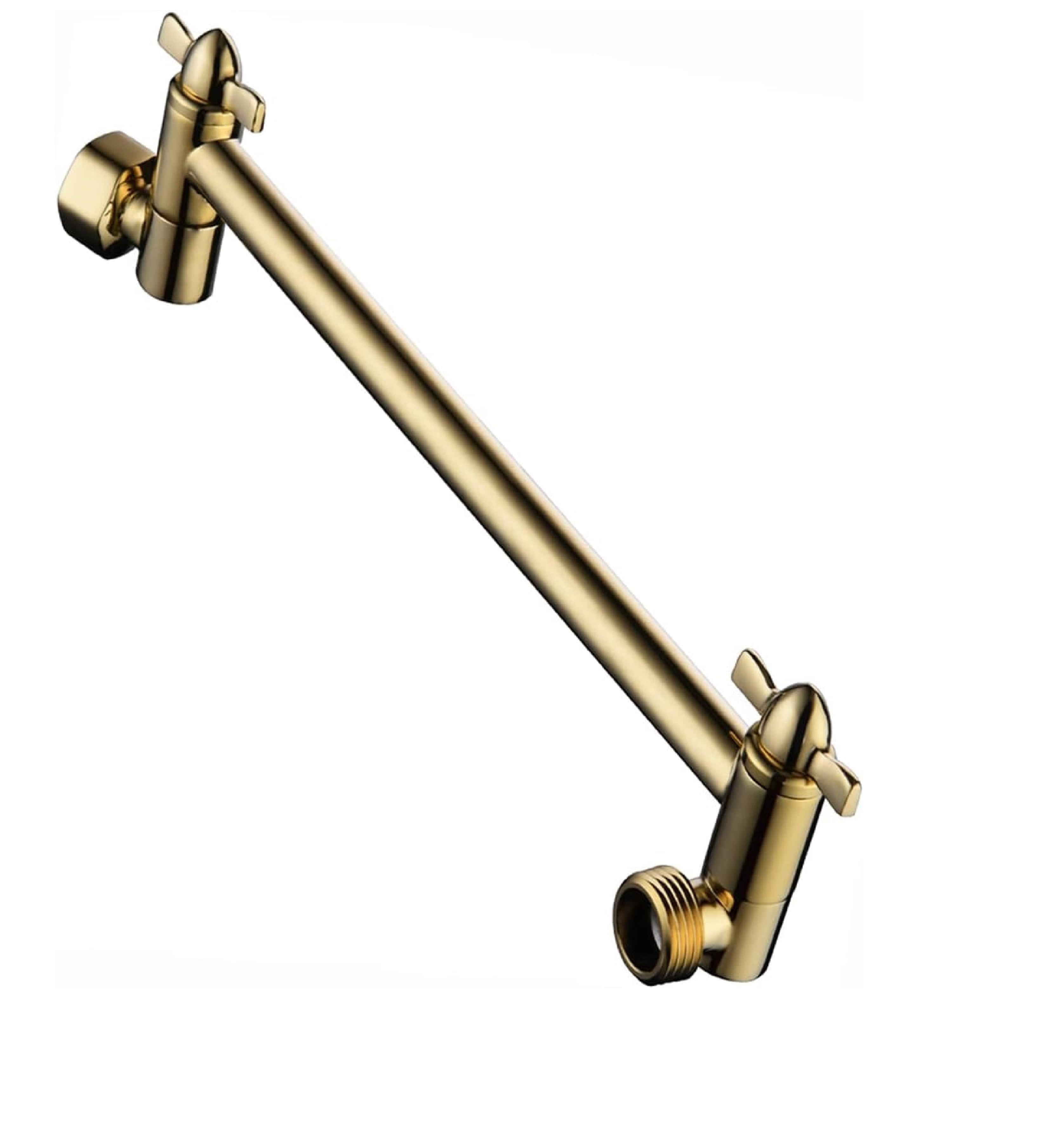 BRIGHT SHOWERS Brass Shower Head Extension Arm for Rain and Handheld ...