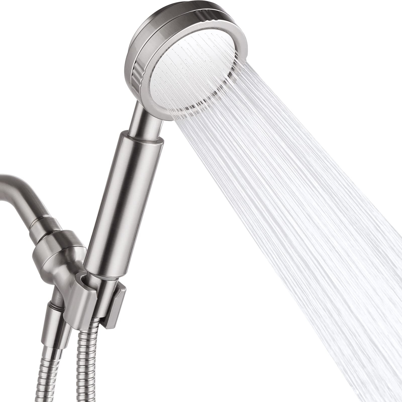 BRIGHT SHOWERS High Pressure Handheld Shower Head Kit, Handheld Rain ...