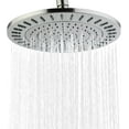 BRIGHT SHOWERS Rain Shower Head, 9 inch High Pressure Waterfall ...
