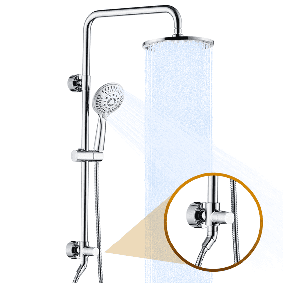 Bright Showers Rain Shower Heads System, Rainfall & Handheld Shower ...