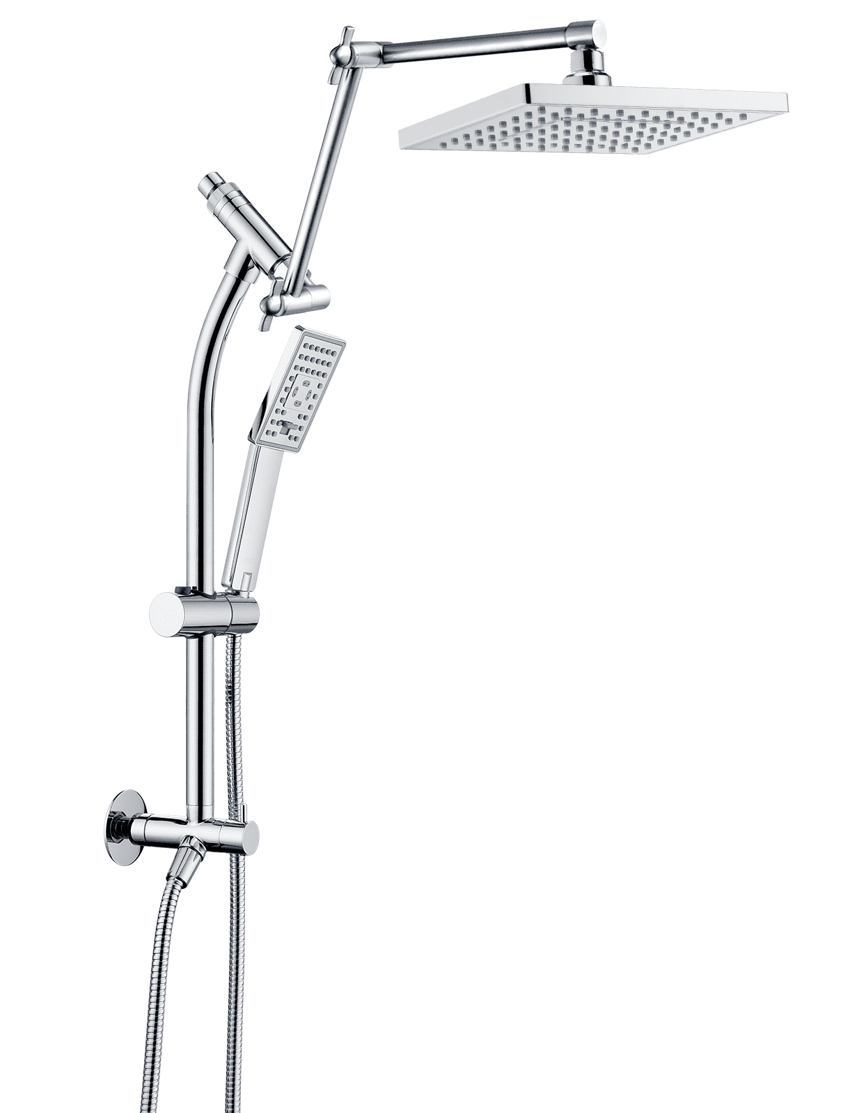 BRIGHT SHOWERS Rain Shower Heads System, Rainfall Shower Head with ...
