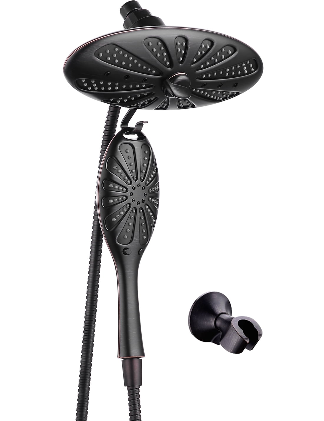 BRIGHT SHOWERS Shower Heads Combo with Rain Fixed Shower Head and ...