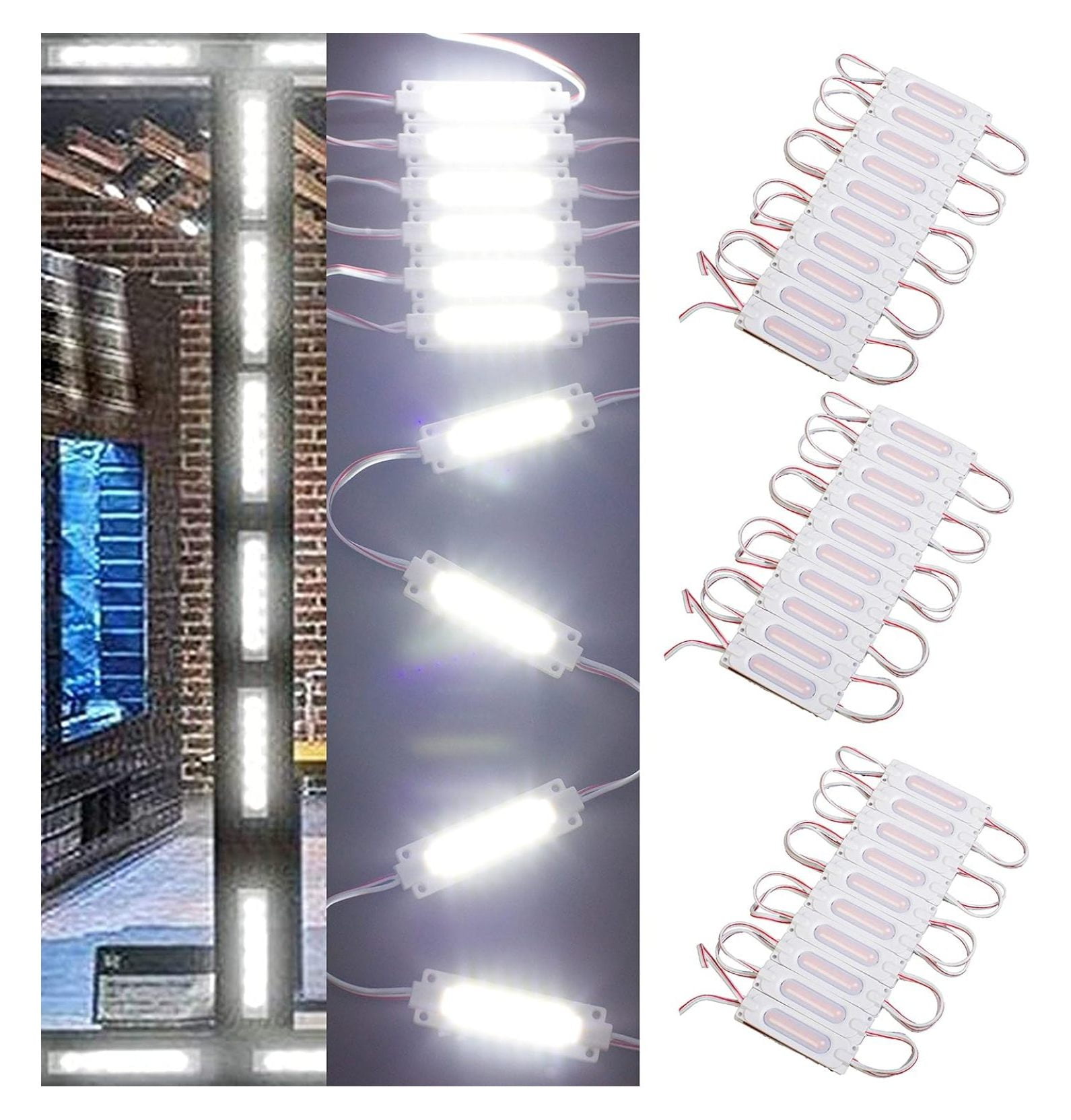 BRIGHTEST STOREFRONT WINDOW LED LIGHT COB with UL POWER SUPPLY BRIGHTER ...