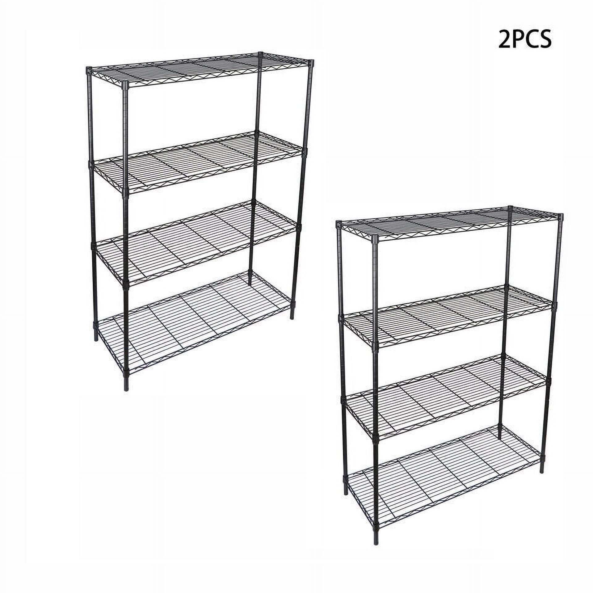 BRIGHTFAR 3 4 5 Tier Heavy Duty Storage Shelving Unit, Steel Wire Rack ...