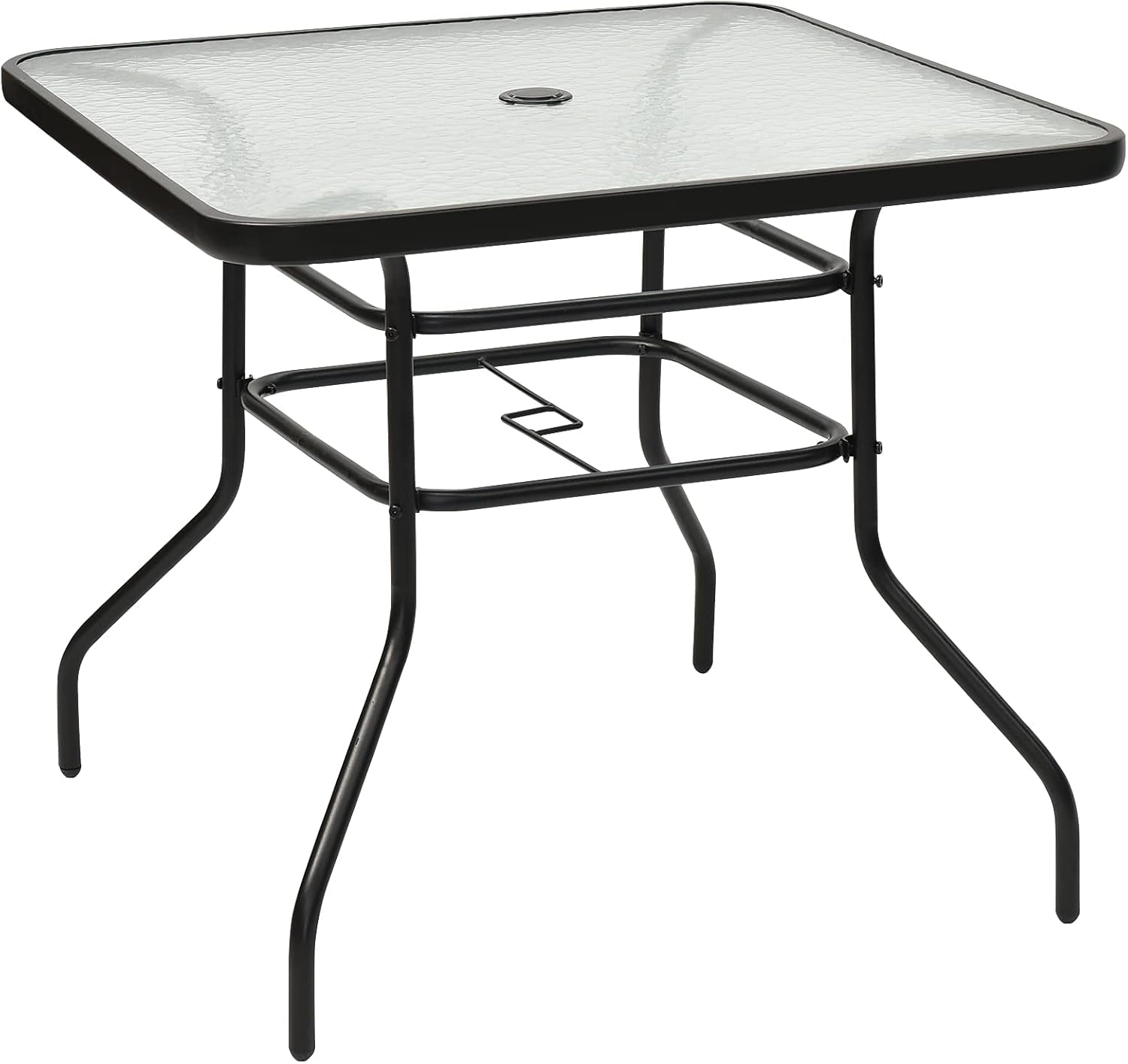 BRIGHTFAR Bistro Table Outdoor, Square Dining Coffee Table with ...