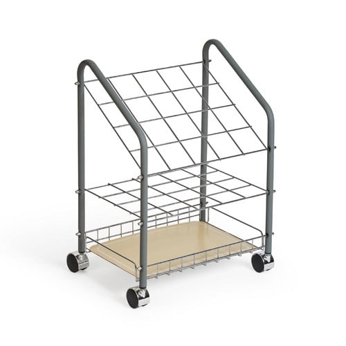 BRIGHTFAR Tubular Steel Wire Roll File Cart, Document and Blueprint ...