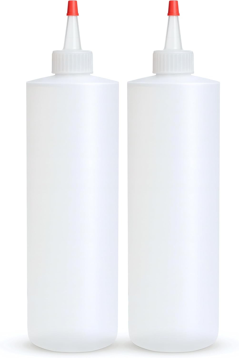 BRIGHTFROM Empty Squeeze Bottles 16 OZ, 2 Pack BPA Free, Leak Proof ...