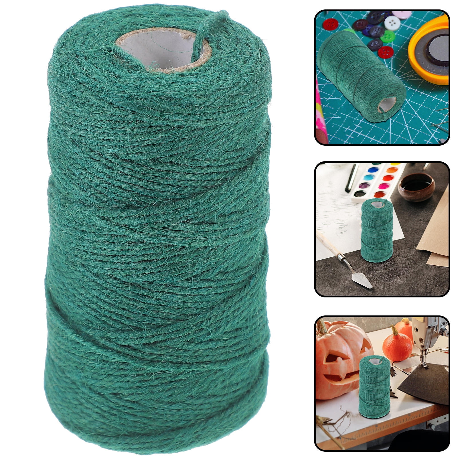 BRIGHTFUFU 1 Roll Jute Twine Rope for Gardening and Hang Tag Decoration ...