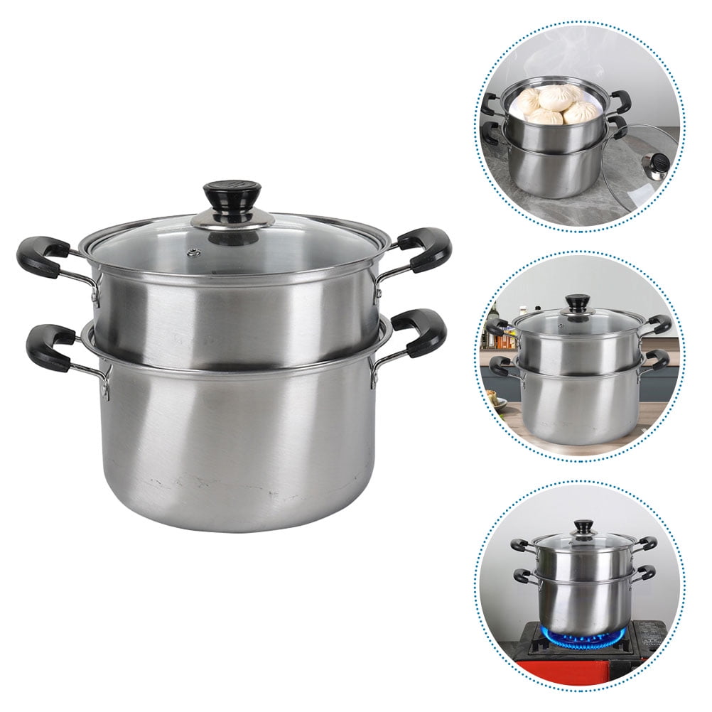 BRIGHTFUFU 1 Set Cooking Pot Stainless Steel Steamer for Noodles ...