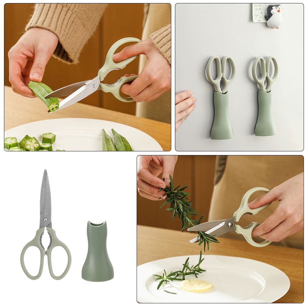 BRIGHTFUFU 1 Set Food Scissor for Cutting Bread and Noodles with Design ...