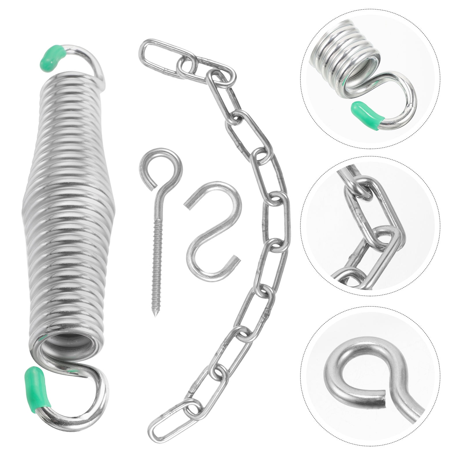 BRIGHTFUFU 1 Set Hammock Spring Set Galvanized Iron For General Users ...