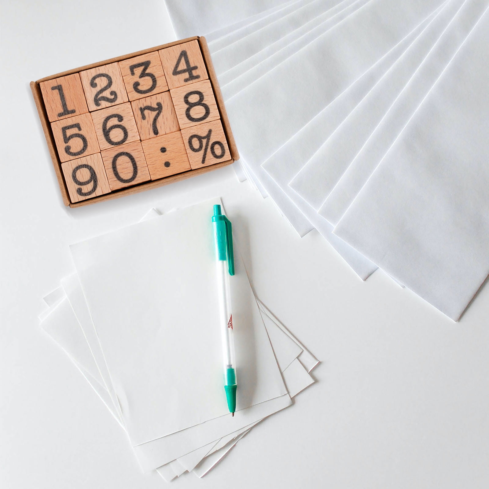 BRIGHTFUFU 1 Set Serving Stamp for Diary Decoration Students Khaki ...