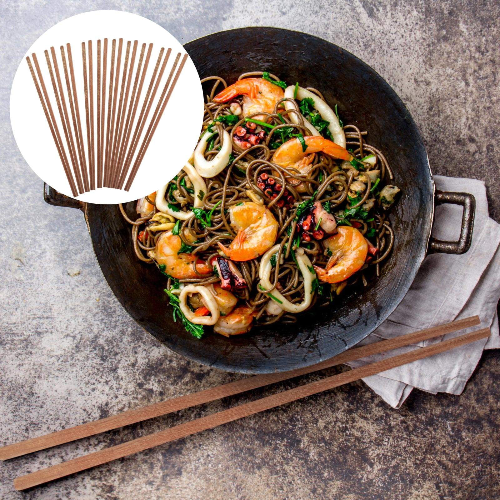 BRIGHTFUFU 10 Pairs Creative Chopsticks Red Sandalwood Long Smooth ...