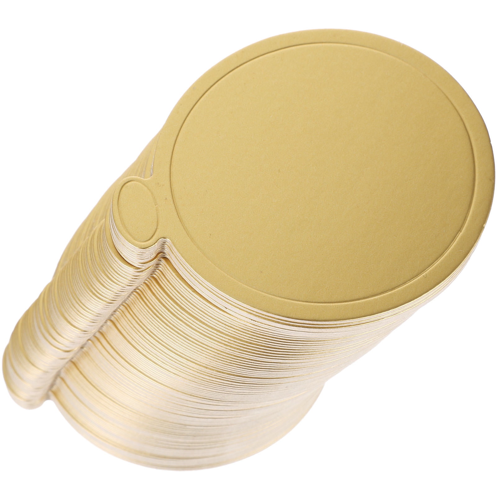 BRIGHTFUFU 100pcs Golden Mini Cake Boards Paper GreaseProof Disposable ...