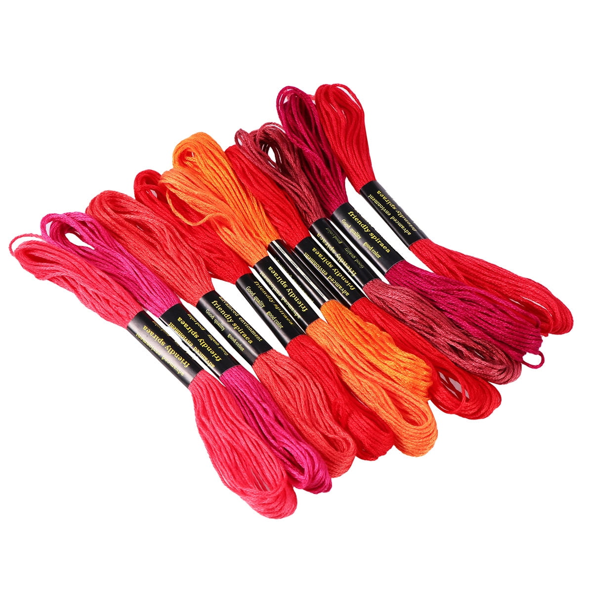BRIGHTFUFU 100pcs Skein Embroidery Thread for Artists in Random Color ...