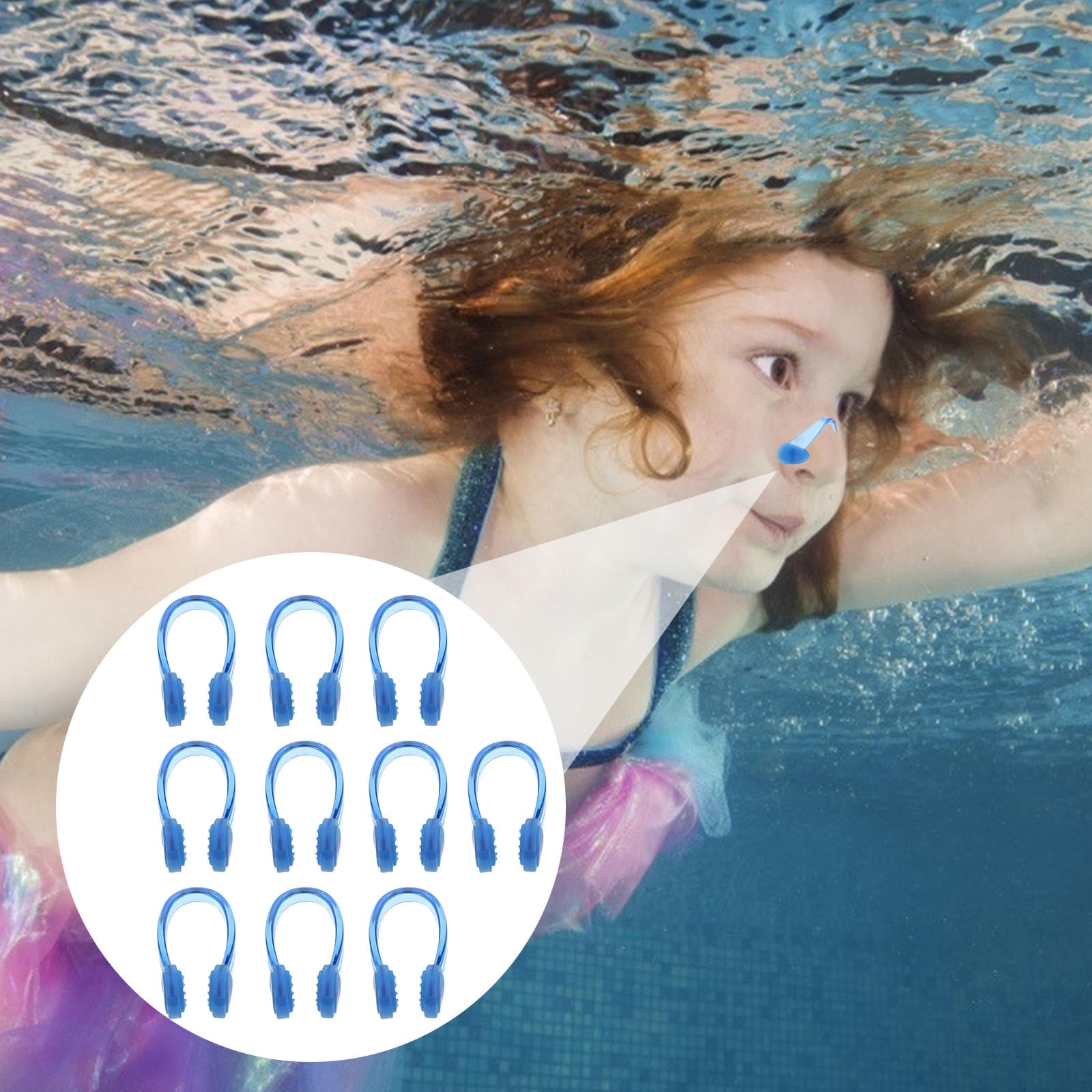 BRIGHTFUFU 10Pcs Nasal Clips Swimming Professional Design for Diving ...