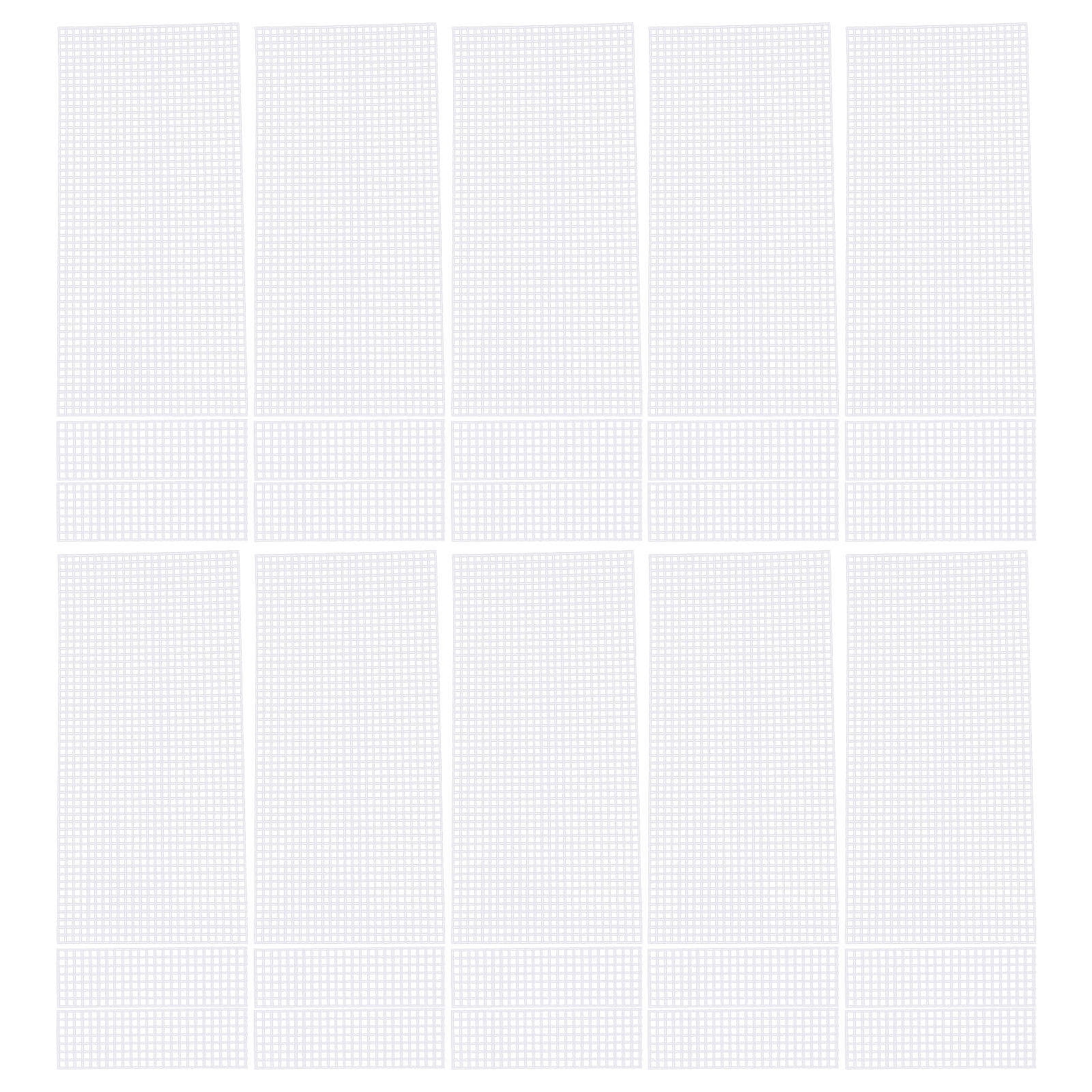 BRIGHTFUFU 10Pcs Plastic Mesh Sheet For Crochet Bags Knitting Project ...