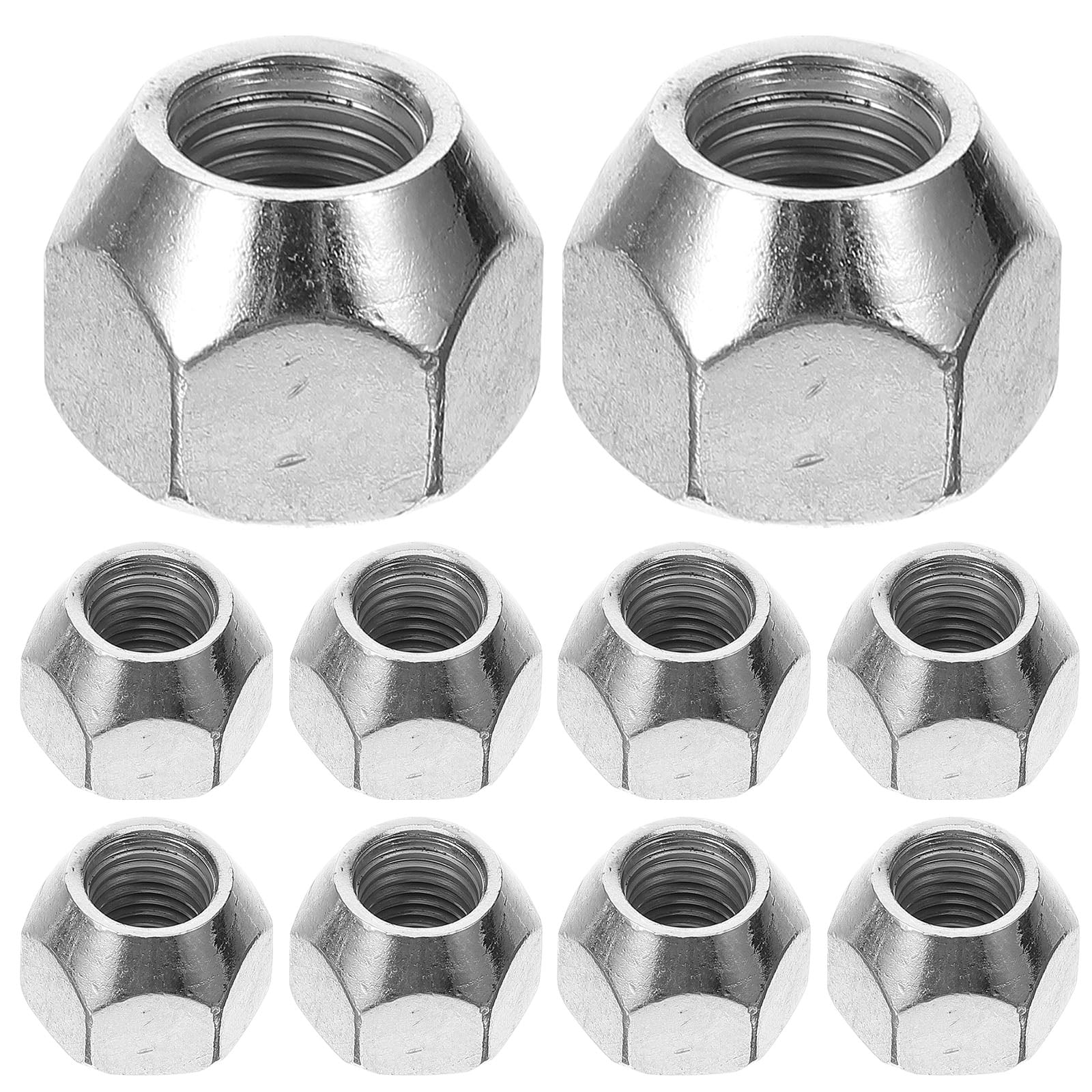 BRIGHTFUFU 10Pcs Silver Steel Round Lug Nut Covers for Car Wheel Screws ...