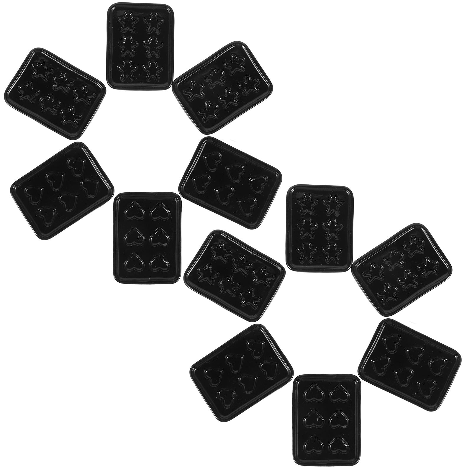 BRIGHTFUFU 12-Piece Miniature Kitchen Utensils Set in Black Resin for ...