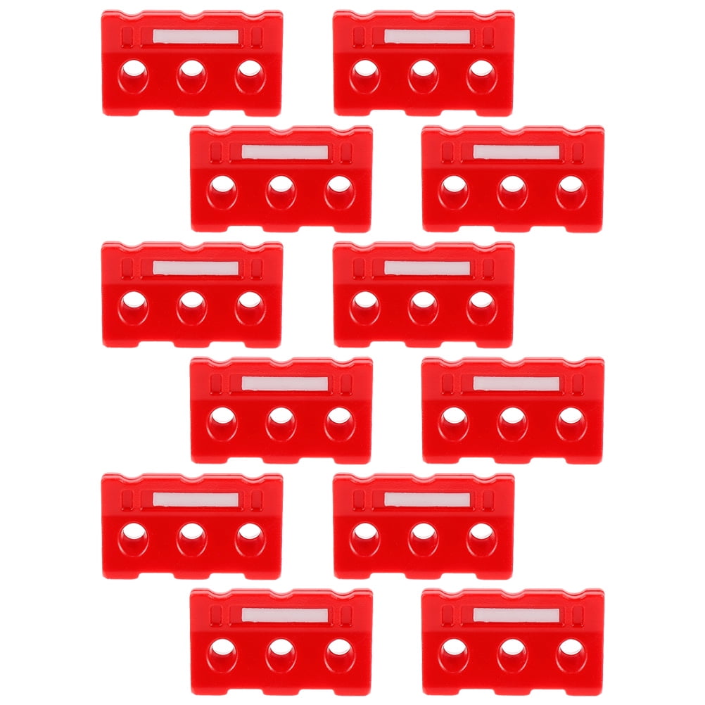 BRIGHTFUFU 12Pcs Plastic Traffic Fences Red for Model Roads and ...