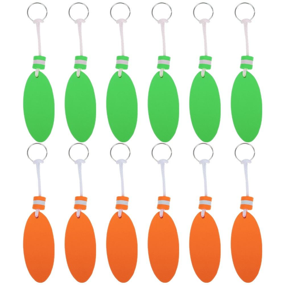 BRIGHTFUFU 12Set EVA Floating Keychains for Boating and Fishing with ...