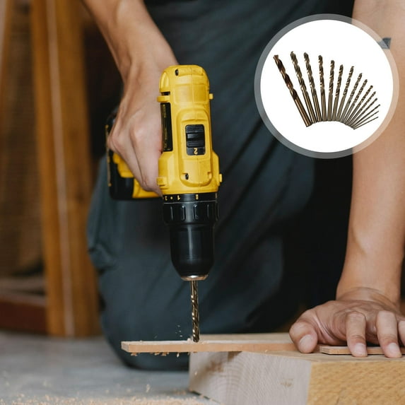 BRIGHTFUFU 15Pcs Drill Set for Steel and Cast Iron with Self Centering ...