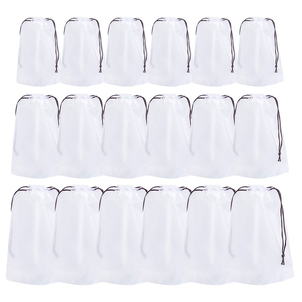 BRIGHTFUFU 18Pcs Drawstring Bags Waterproof Storage Pouch Transparent ...