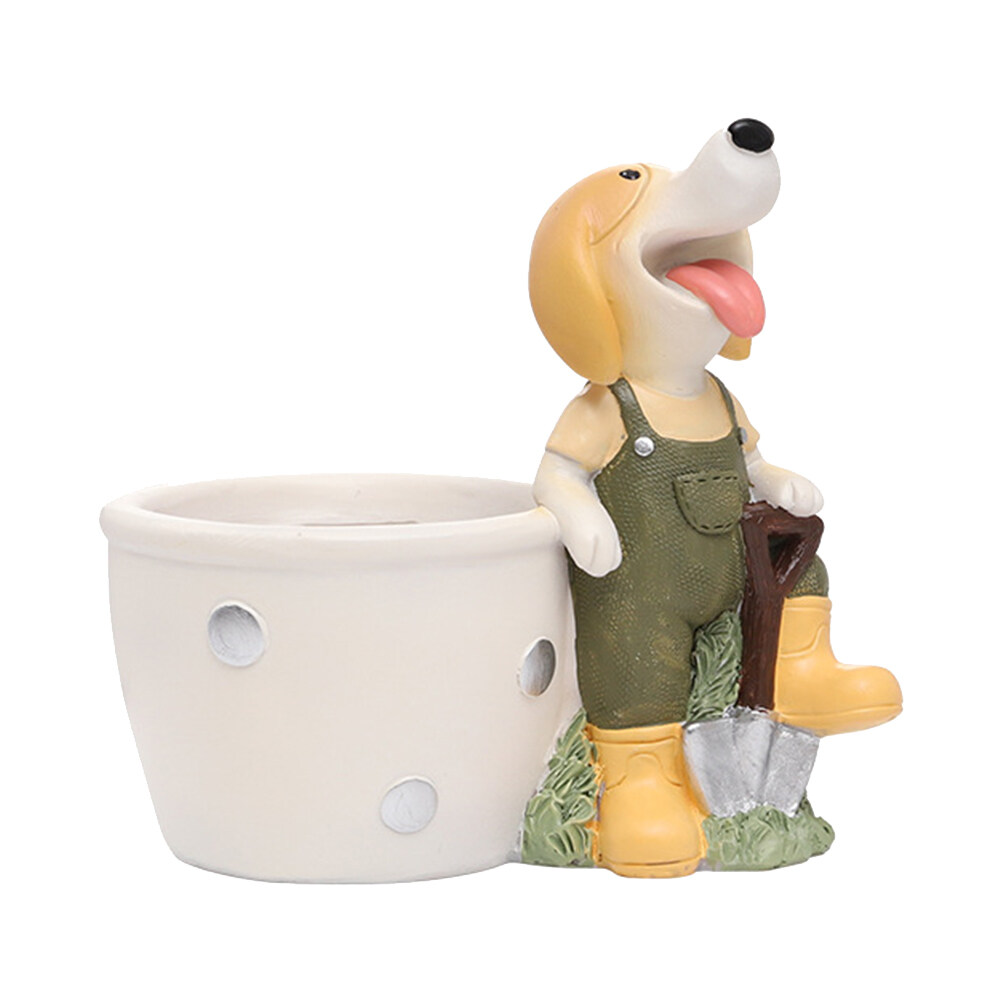 BRIGHTFUFU 1Pack Cartoon Shape Resin Succulent Pots Cute For Garden ...