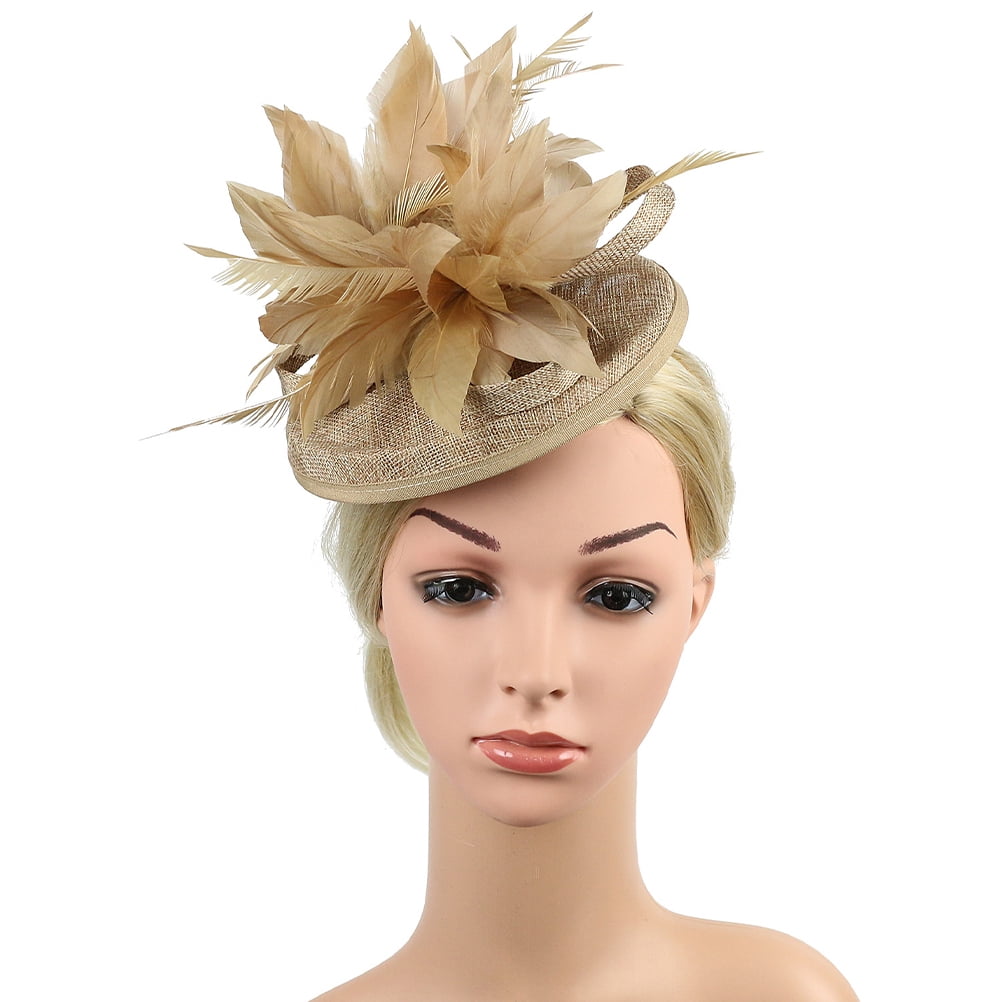 BRIGHTFUFU 1Pack Fascinators Hat Netting Nylon Dressy Decorative Church ...