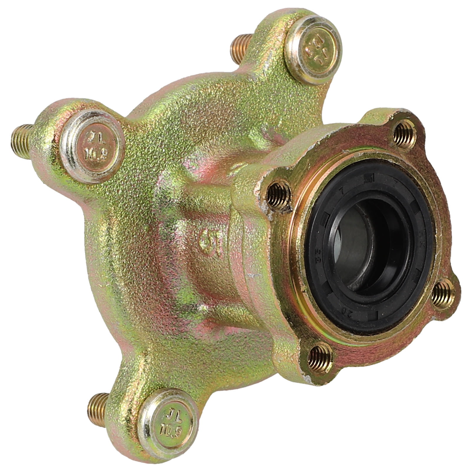 FUEENIRVA Golden Front Axle Hub for Atv and Go Kart Metal Wheel Rim Hub ...