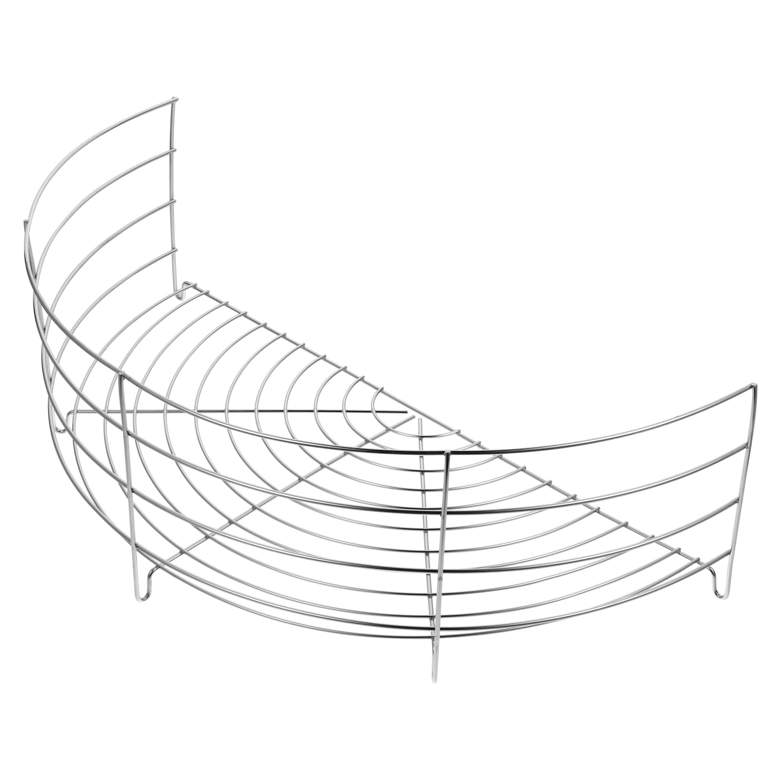 BRIGHTFUFU 1Pack Silver Stainless-Steel Oil Drain Rack Semicircular for ...