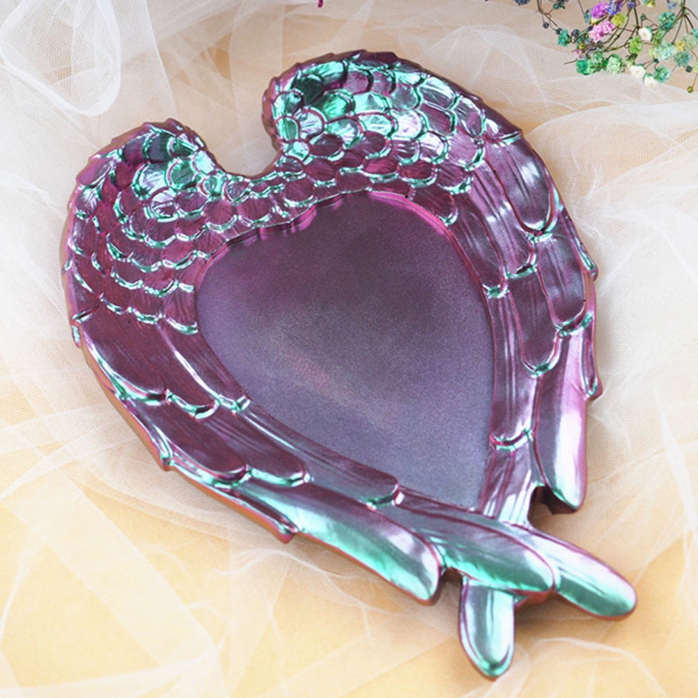 BRIGHTFUFU 1Pc DIY Epoxy Resin Mold Wings Tray Mold for Handmade ...