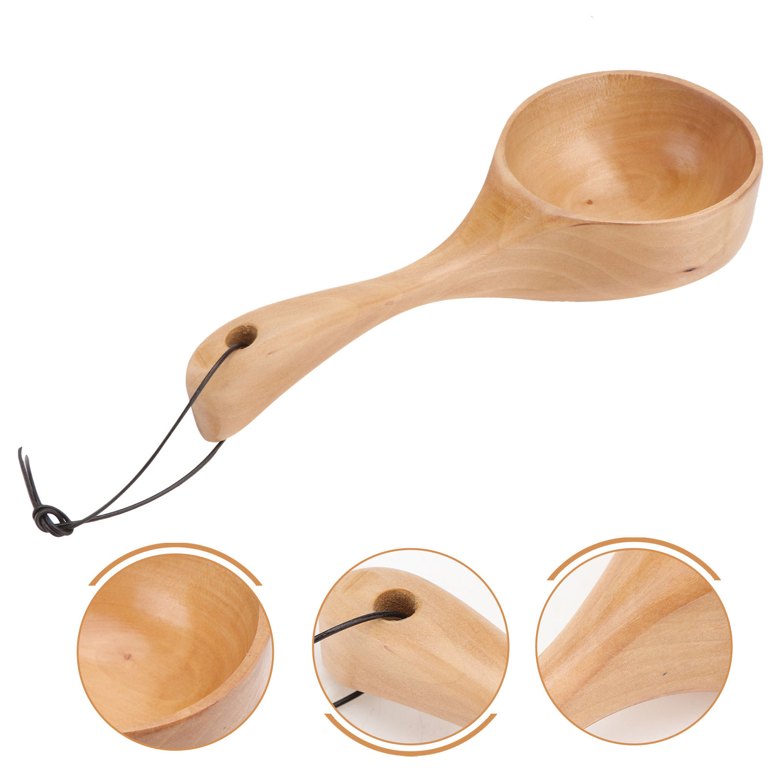 BRIGHTFUFU 1Pcs Bamboo Water Ladle for Serving Wine 16x8.1x5.3cm ...