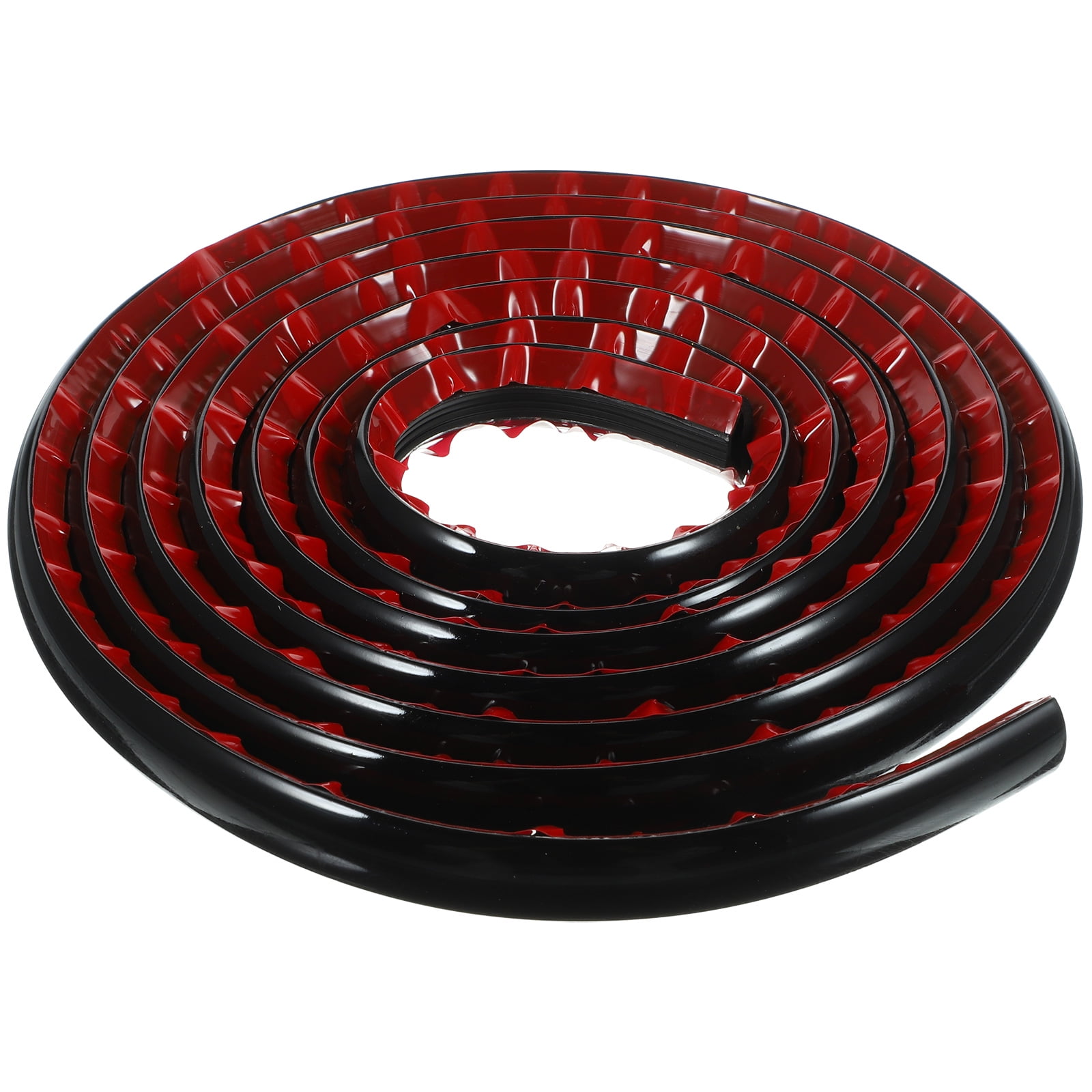 BRIGHTFUFU 1 Piece Black Flexible PVC Trim Caulk Strip Self-Adhesive ...