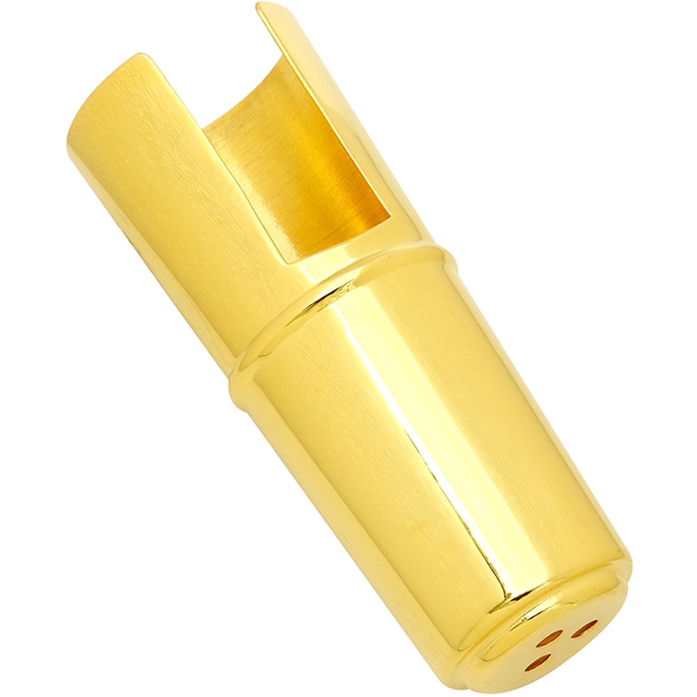 BRIGHTFUFU Golden Brass Saxophone Mouthpiece Cap, Compact Size 7.9x1 ...