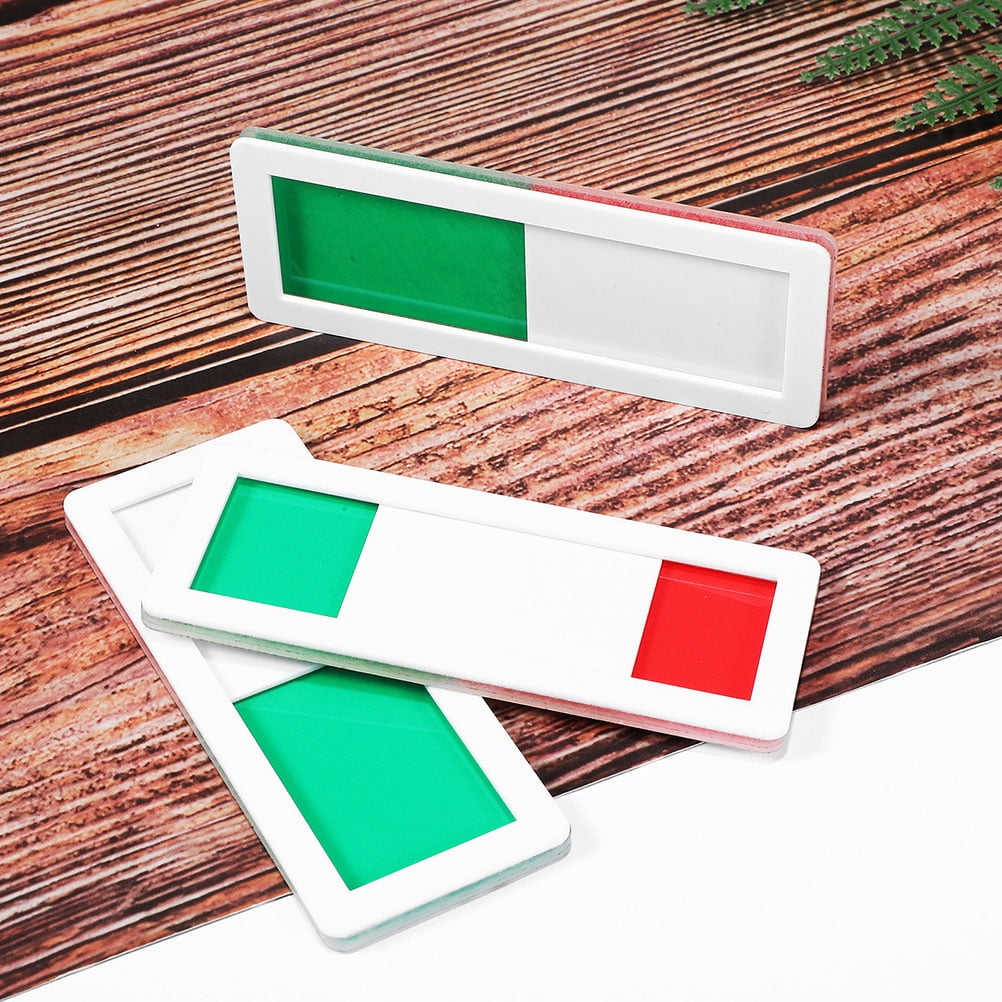 BRIGHTFUFU 1Pcs Privacy Sign Office Door White Acrylic Privacy Slide ...