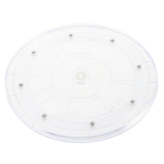 BRIGHTFUFU 1Pcs Serving Tray Turntable Round Plastic 9 Inches for Craft ...