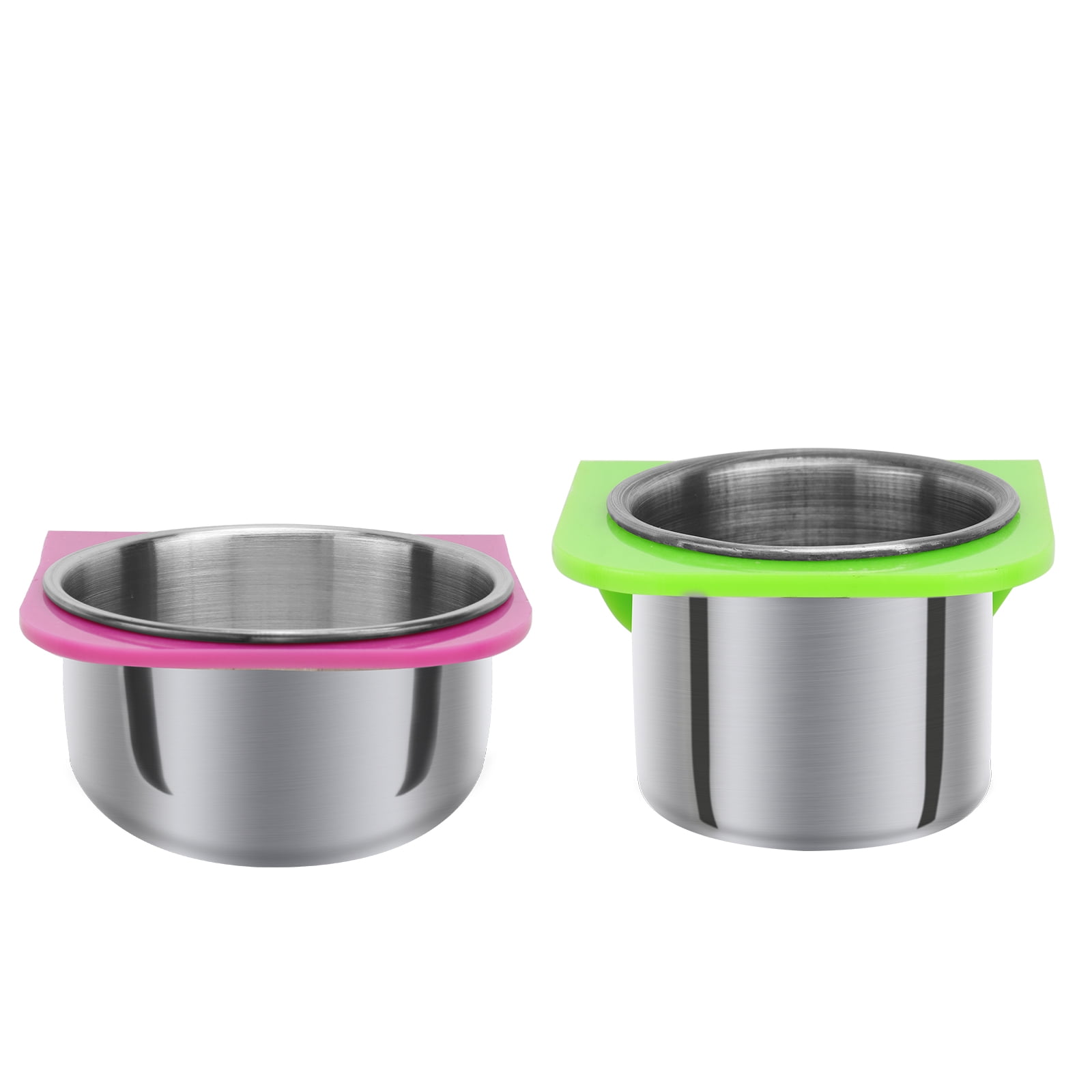 BRIGHTFUFU Parrot Feeding Bowls Parrot Food Bowl Stainless Steel ...