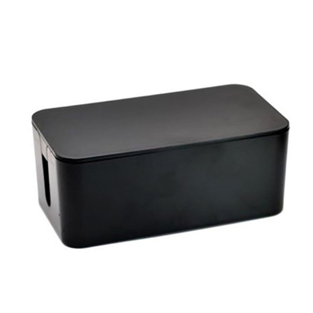 BRIGHTFUFU 1Set Black Plastic Cable Management Case for Cord Organizer ...