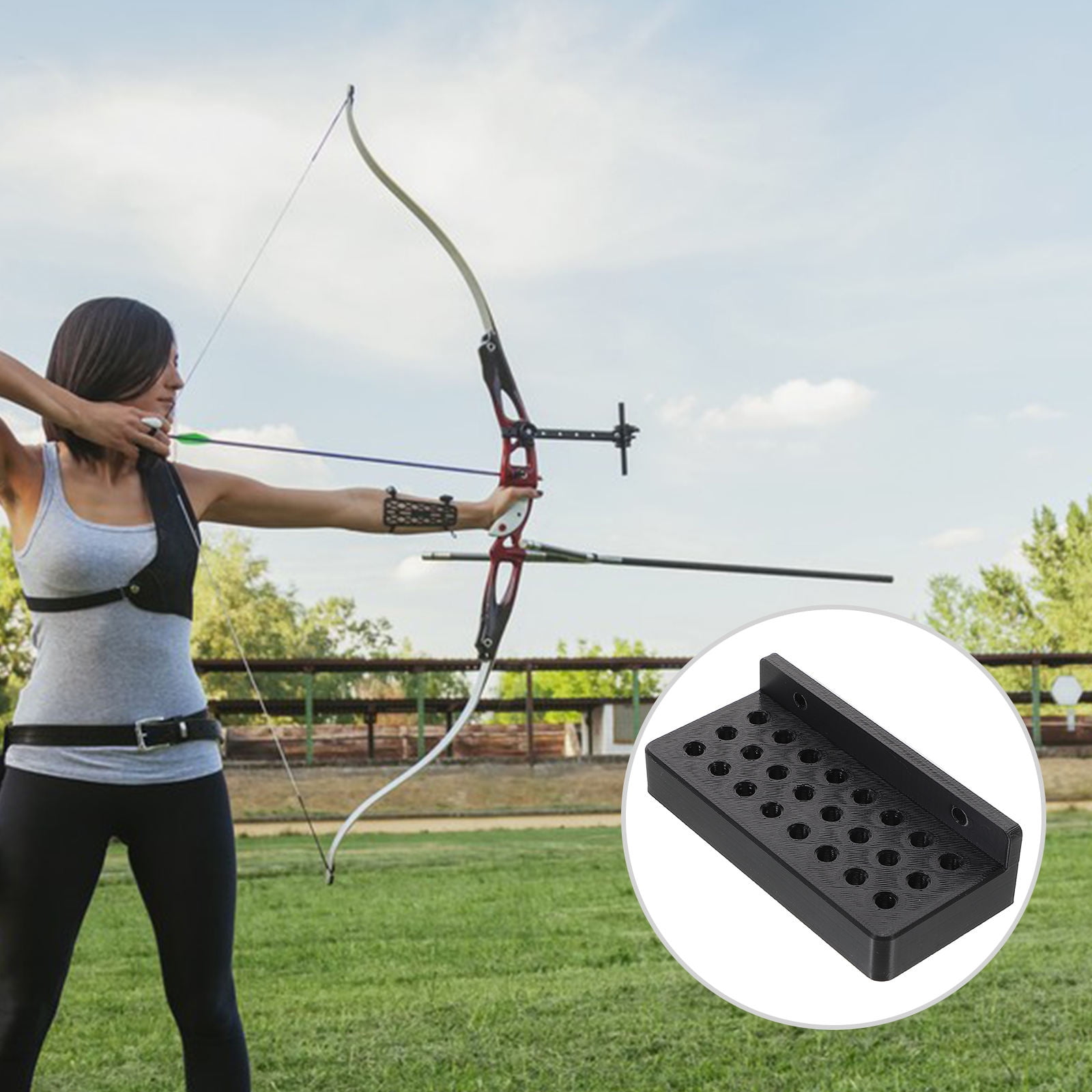 BRIGHTFUFU 1Set Bows Rack Black 4.0x2.0x0.8in Wall Mounted Storage for ...