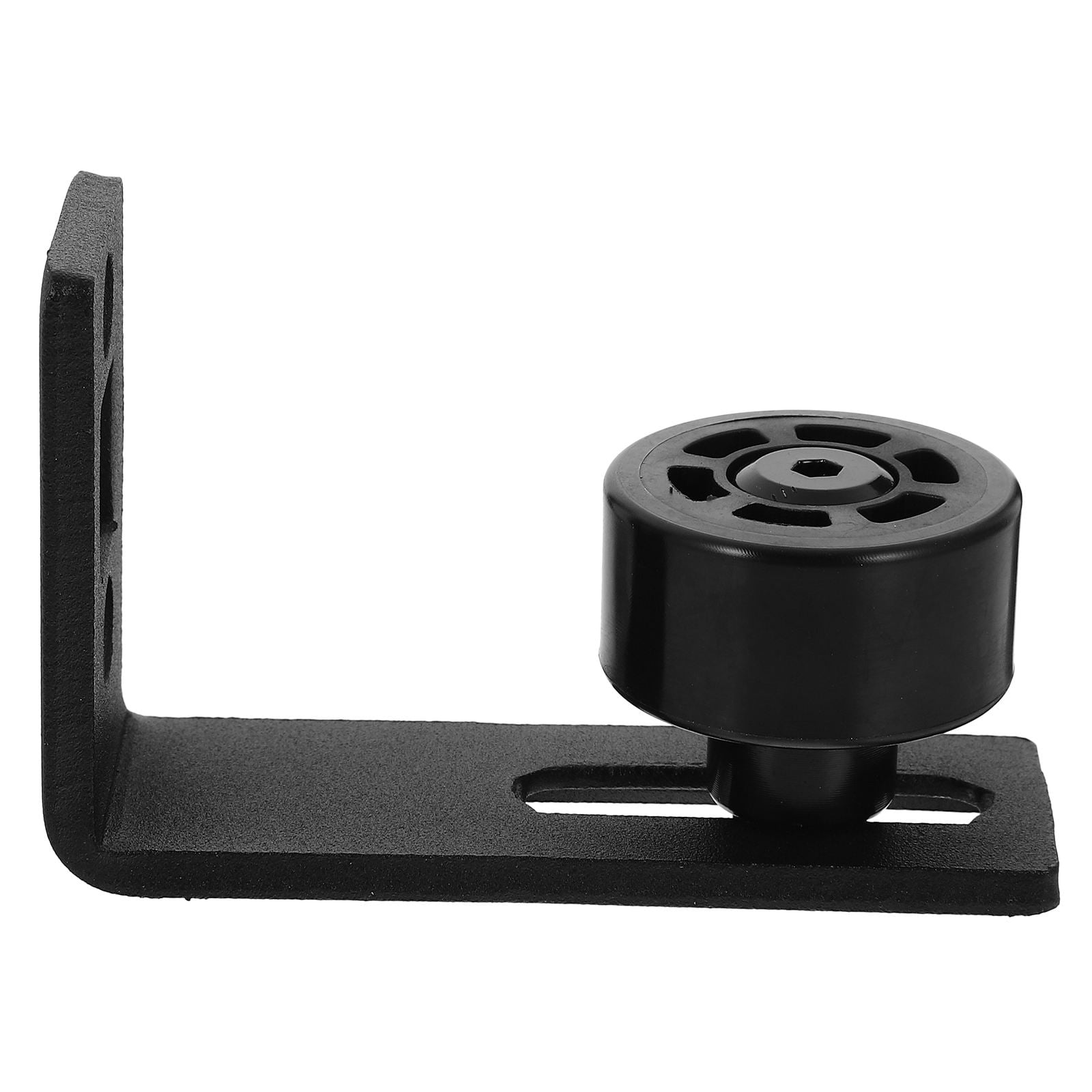 BRIGHTFUFU 1Set Carbon Steel Black Rectangular Barn Door Floor Guide ...